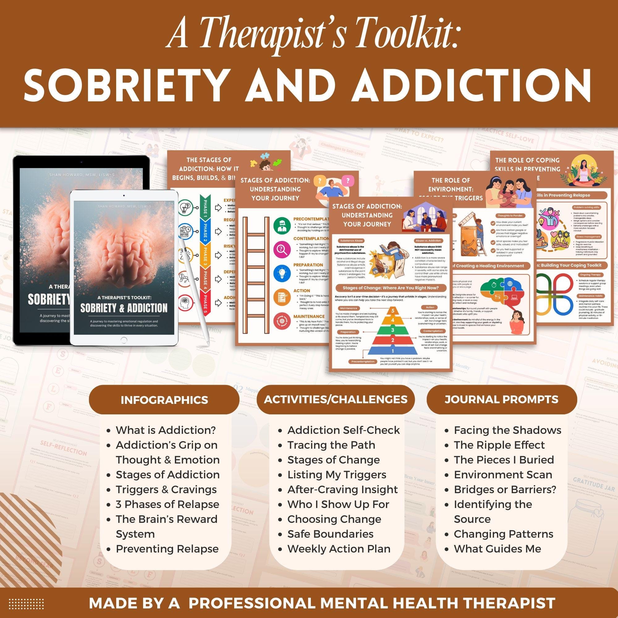 Addiction and Sobriety Mega Bundle Workbook, Substance Use, CBT Tools ...