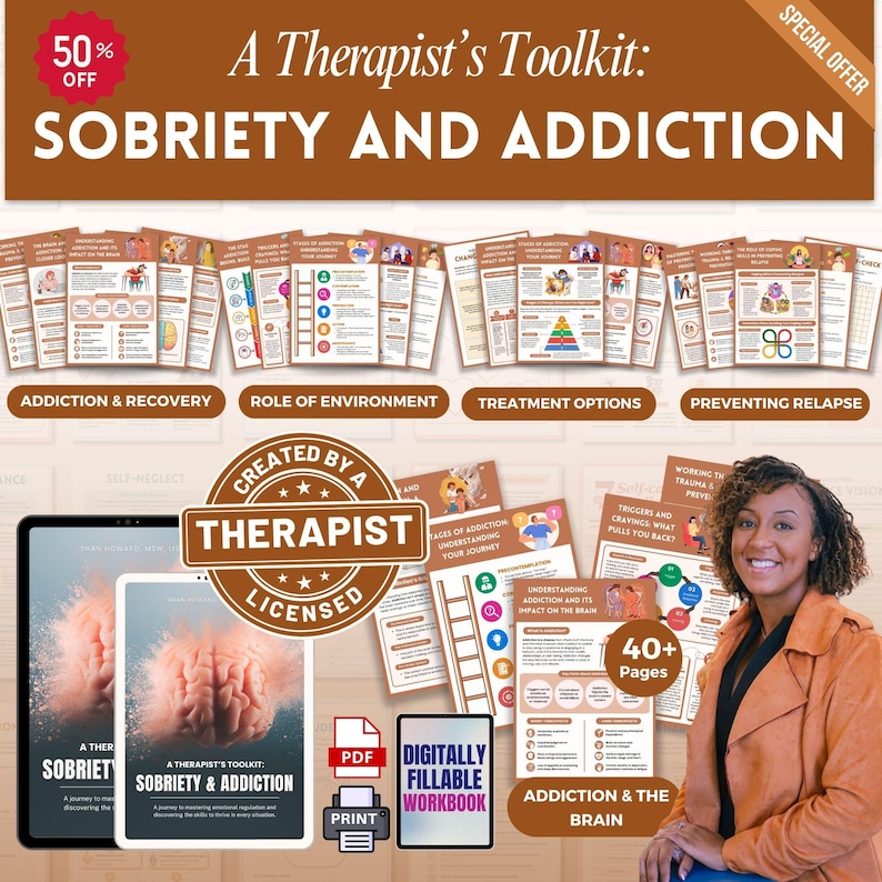 Addiction and Sobriety Mega Bundle Workbook, Substance Use, CBT Tools ...