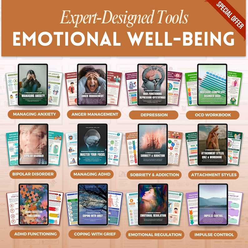 Whole Shop Bundle, Mental Health Therapy Worksheets, for Therapist ...