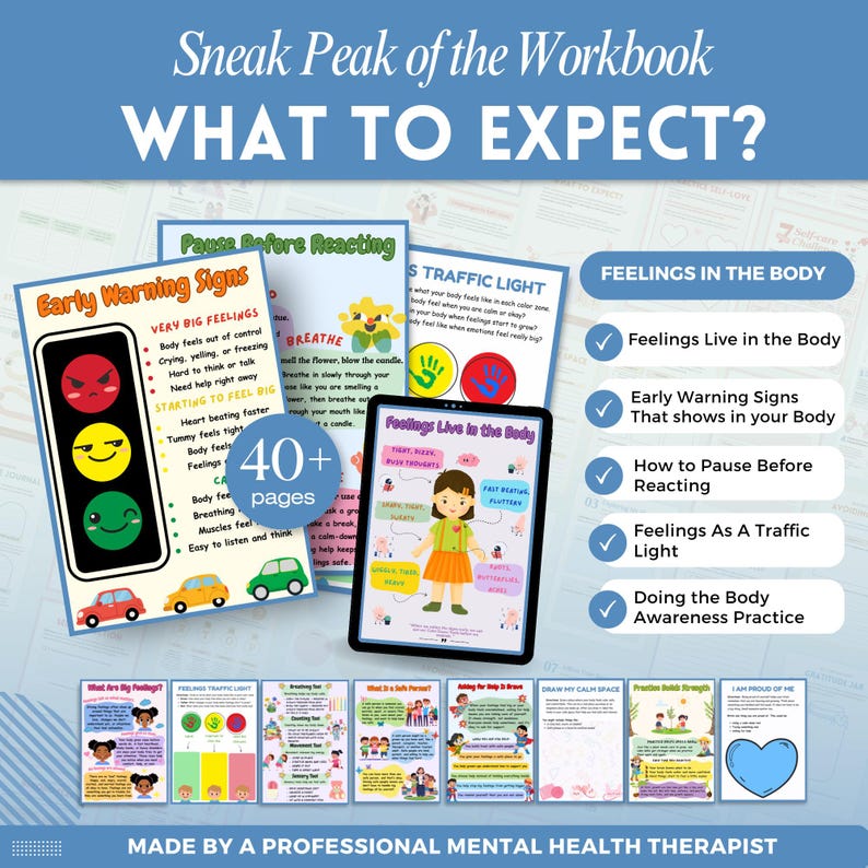 The Calm Down Toolbox for Kids Workbook - Etsy