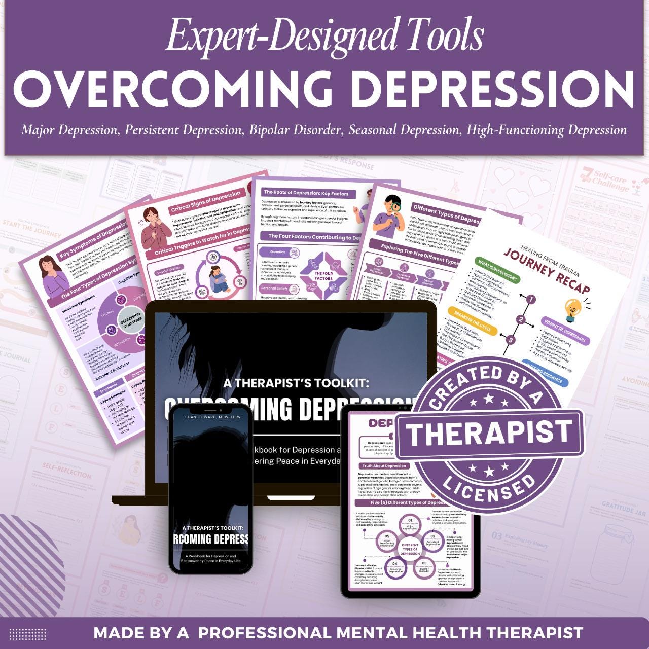 Depression Workbook, Therapy Worksheets, Coping Skills, Breaking the ...
