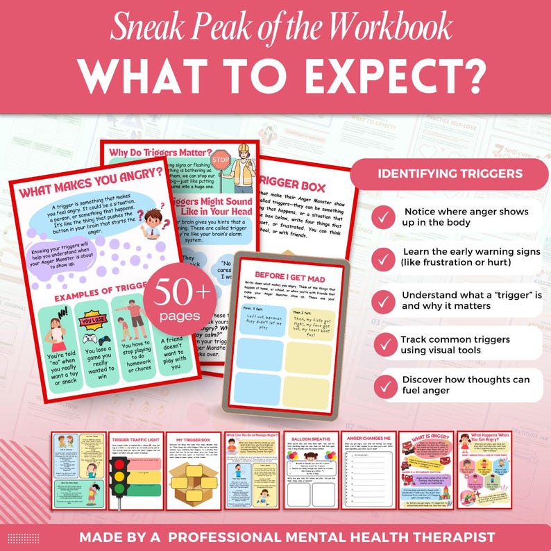 Anger Management, Kids Anger, Emotional Regulation, Anger Worksheets ...