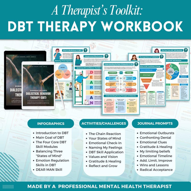 DBT Workbook for Clients Mega Bundle, Dbt Workbook, Dbt Skills ...