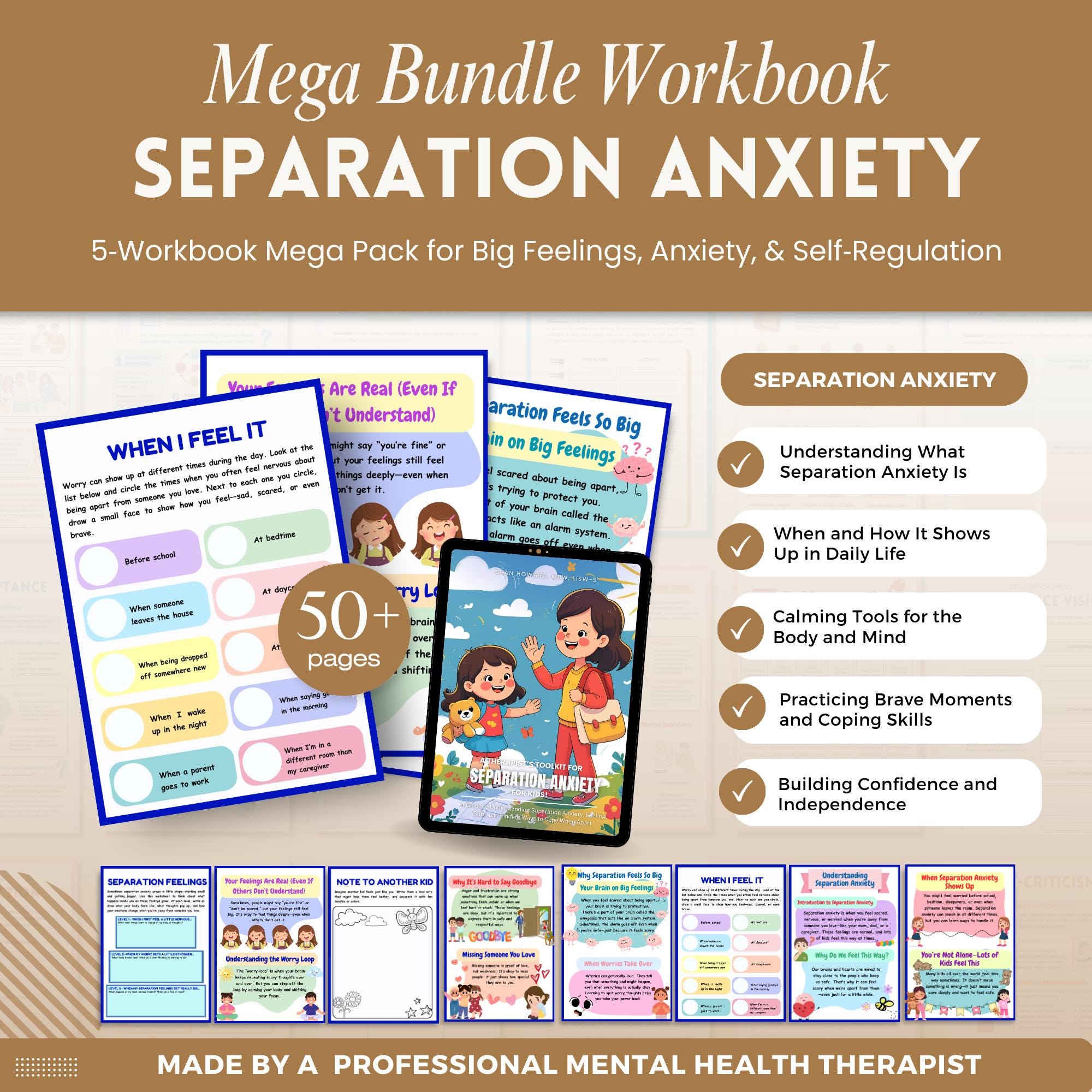 Kids Emotional Regulation Mega Bundle Toolkit, All in One Child Therapy ...