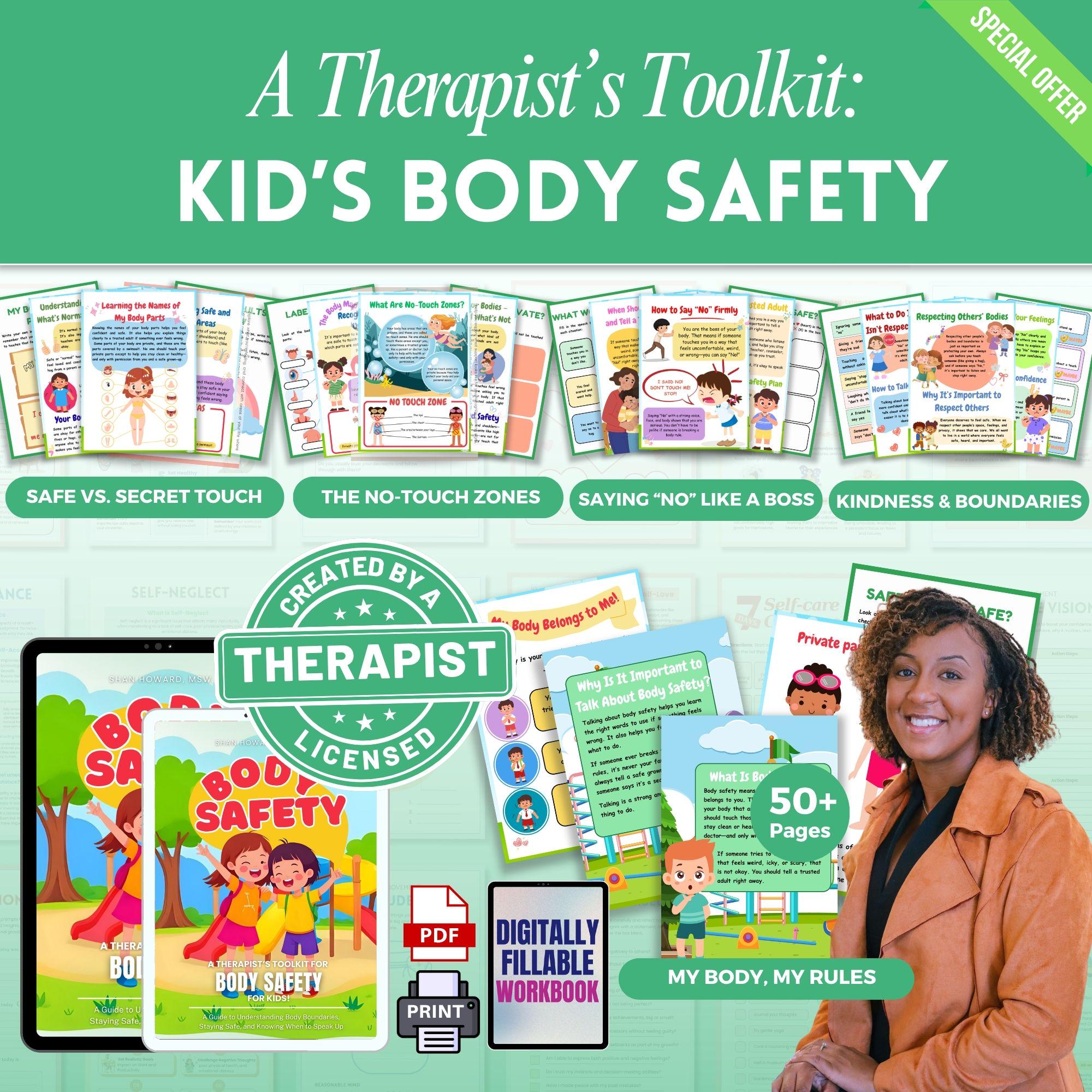 Kids Body Safety Mega Bundle Workbook, Play Therapy, Parenting Tips ...