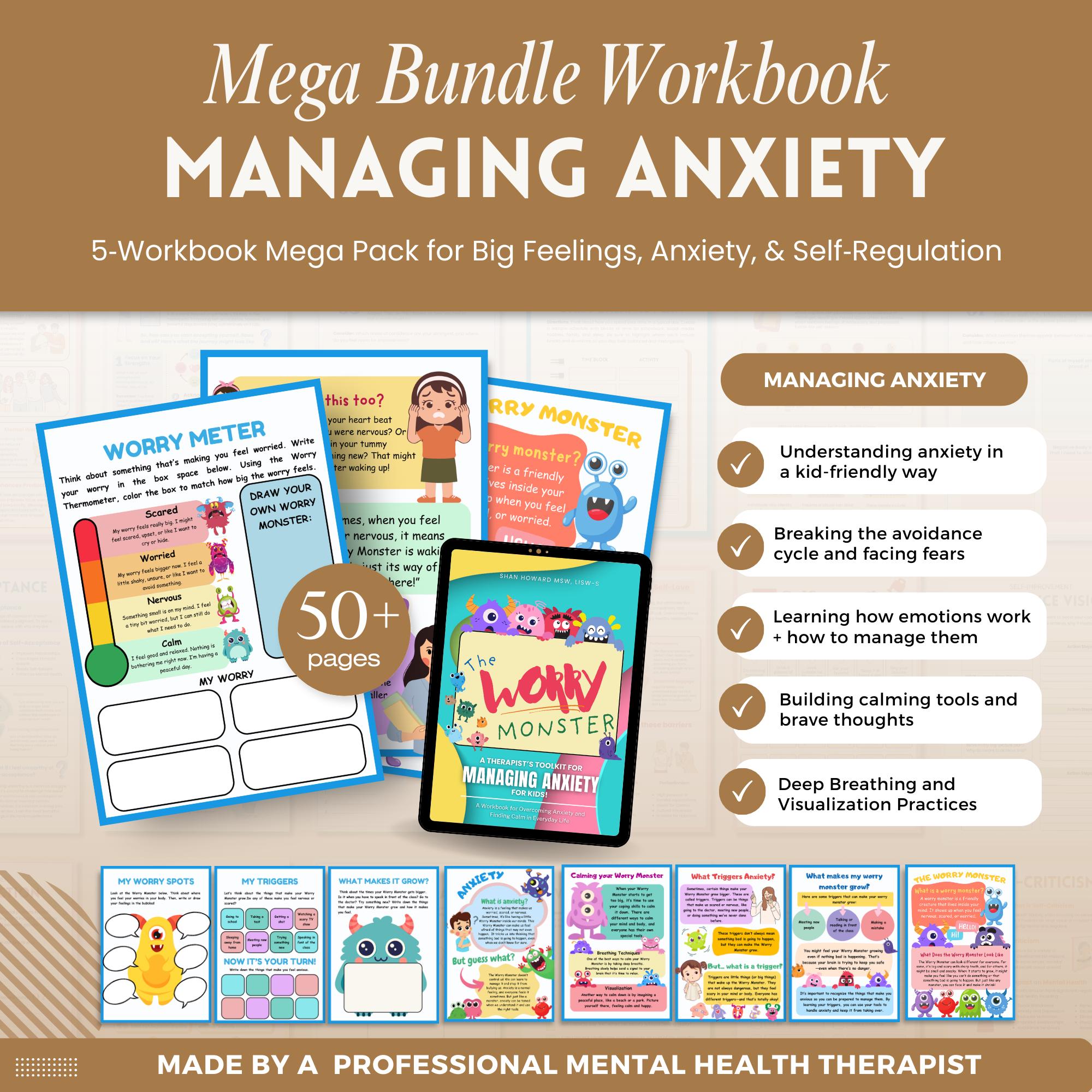 Kids Emotional Regulation Mega Bundle Toolkit, All in One Child Therapy ...