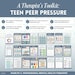 Peer Pressure Mega Bundle Workbook, Teen Peer Pressure, Therapy ...