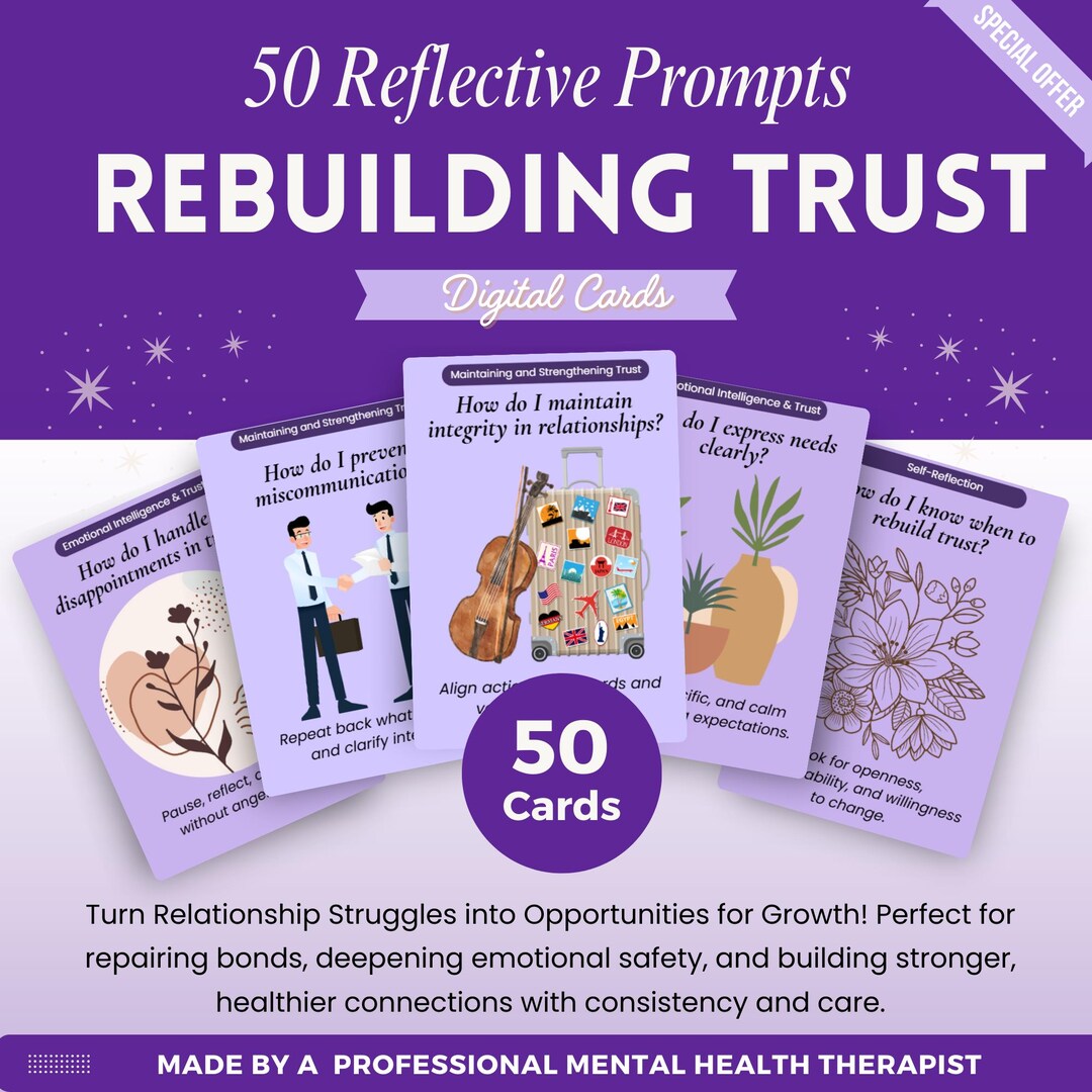 Rebuilding Trust Flashcards, Learning to Apologize Cards, Resolving ...