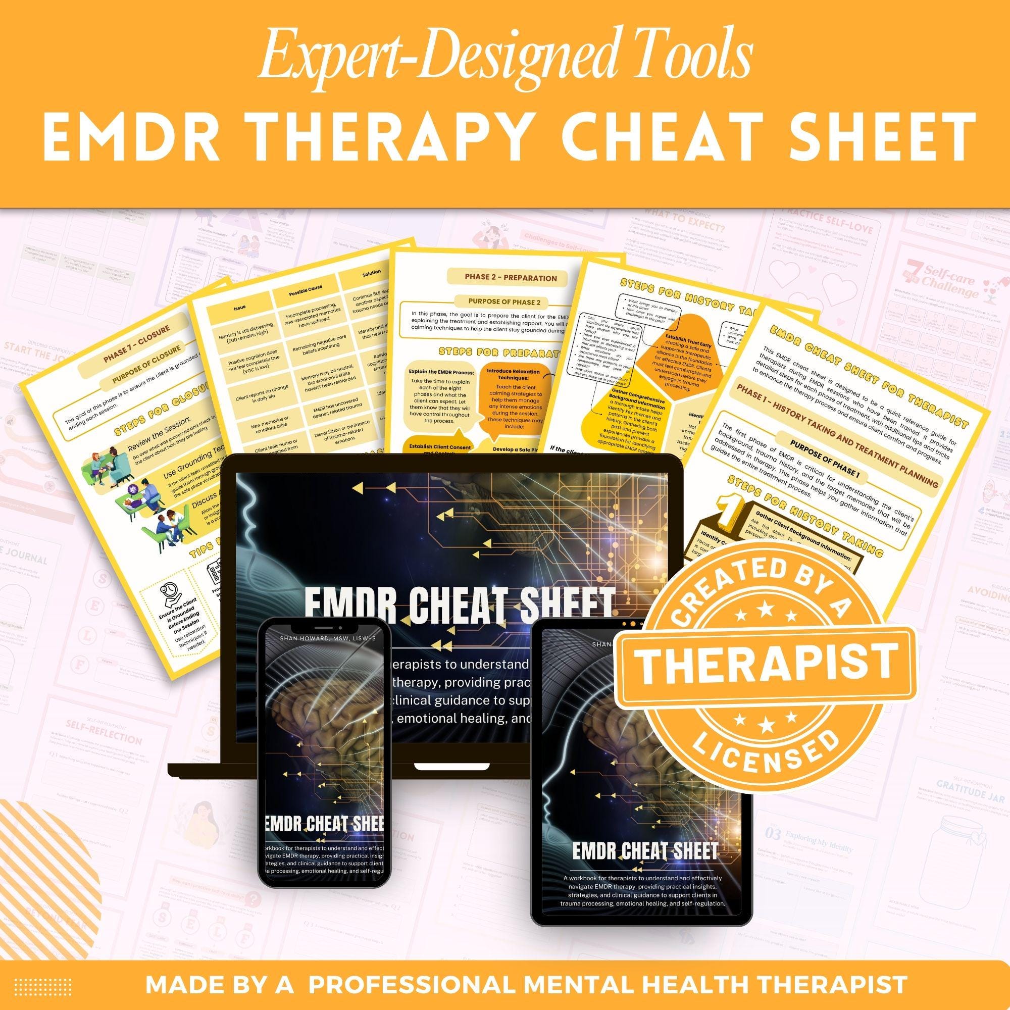 EMDR Client Workbook Mega Bundle, Client Handouts, Therapy Worksheets ...