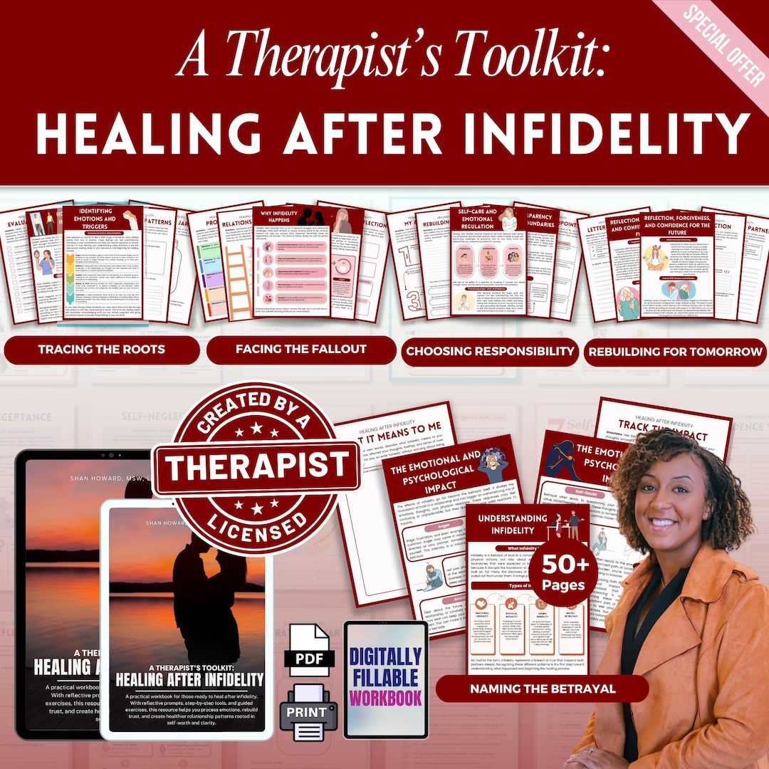Healing After Infidelity Mega Bundle Workbook, Therapy Worksheets ...