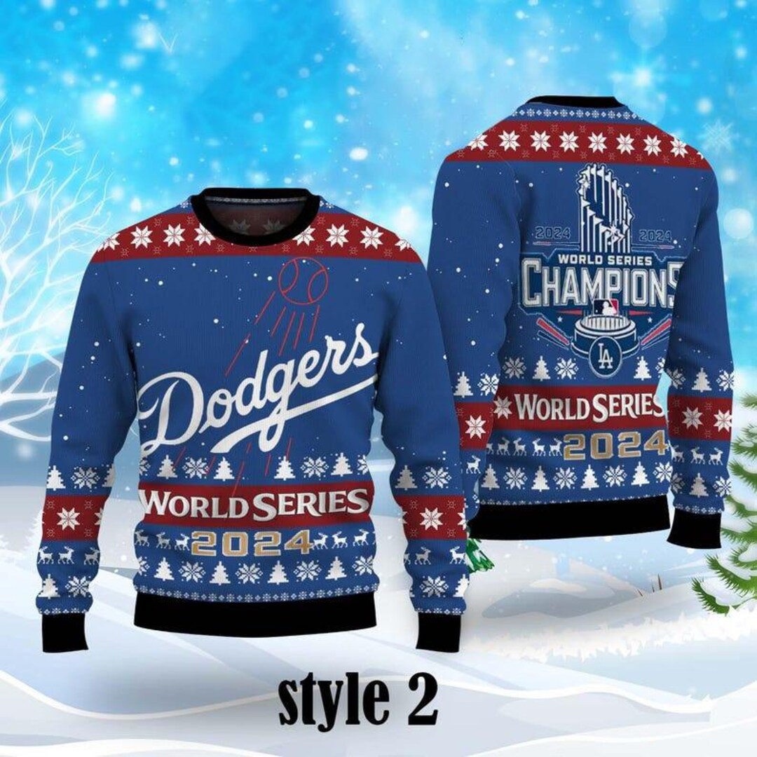 Los Angeles Dodgers World Series Ugly Sweater, LA Dodgers World Series ...