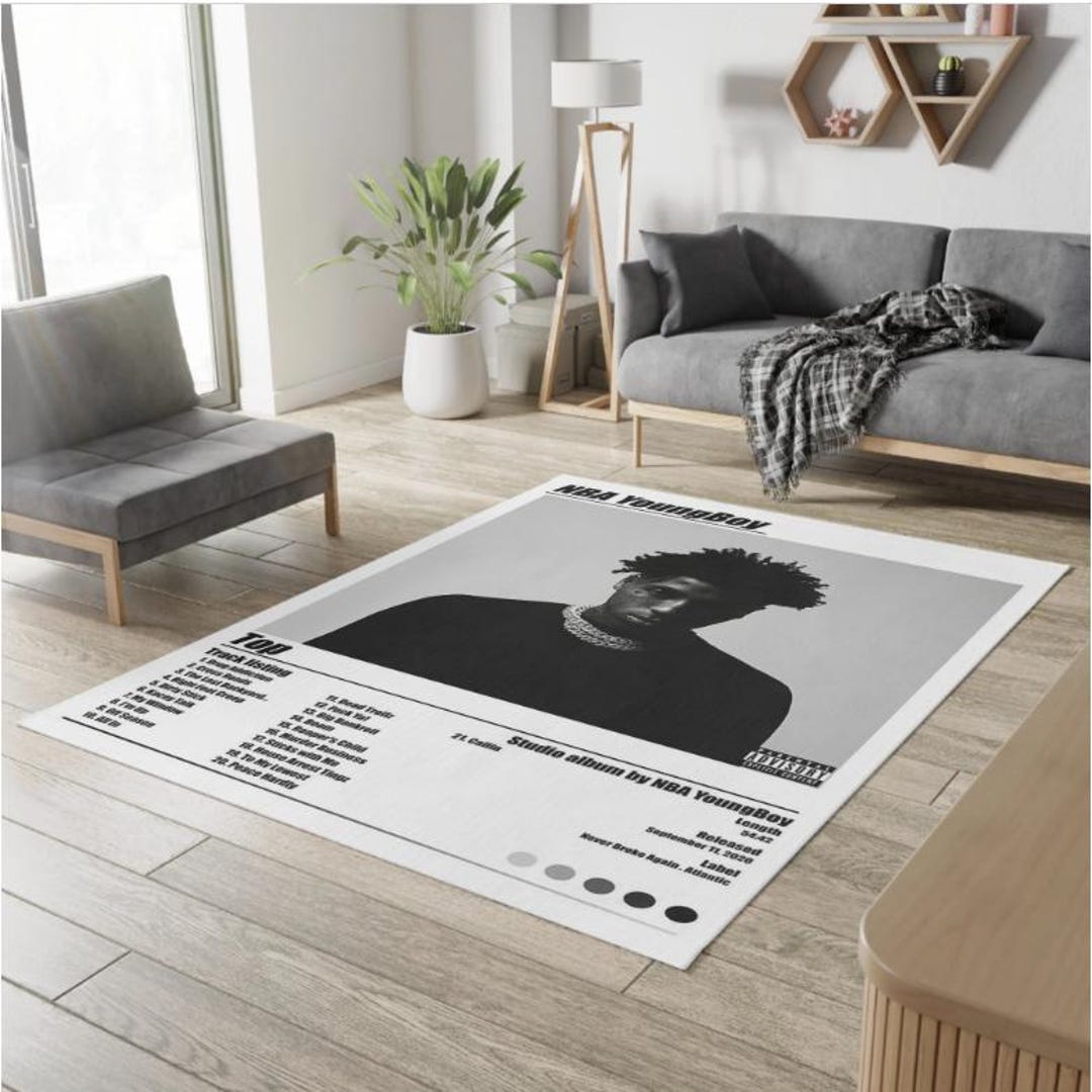 NBA Youngboy top Album Cover Track List Room Rug - Etsy