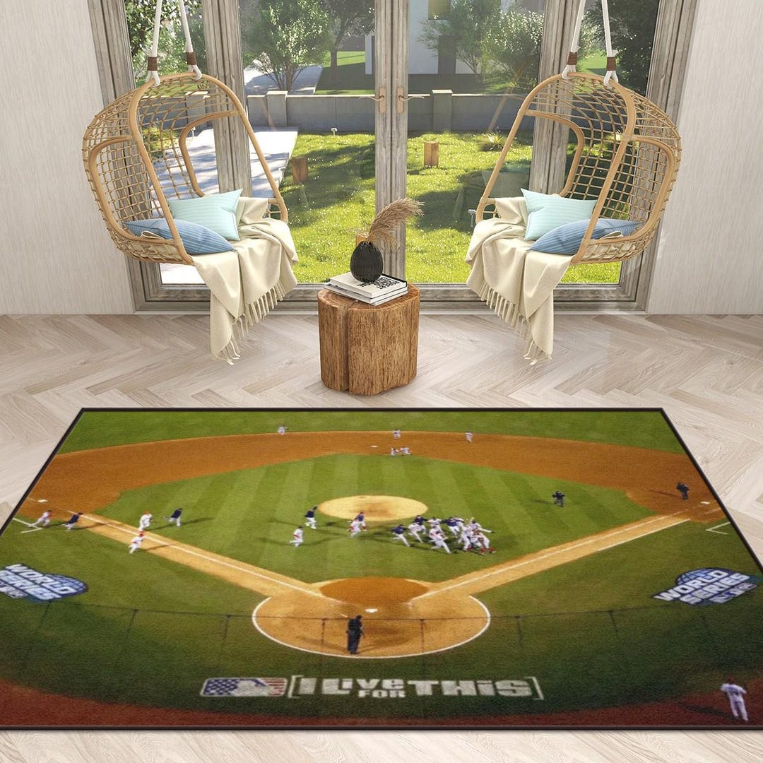 MLB Baseball Field Area Room Rugs - Etsy