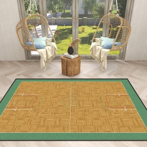 Boston Celtics Basketball Court Room Rug - Etsy