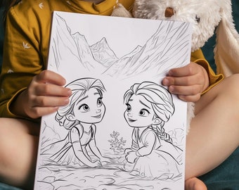 how to draw elsa coloring book