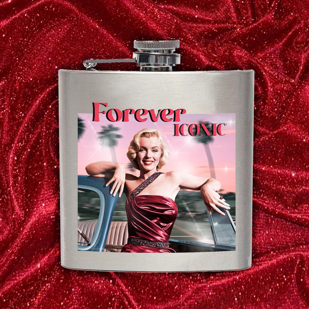 Marilyn Monroe-stainless Steel Hip Flask-licuor Purse Vintage Iconic ...