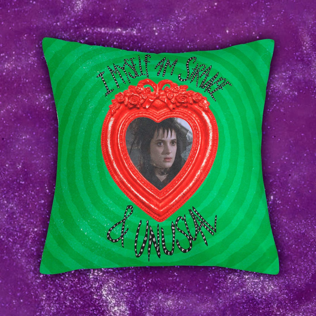 Lydia Deetz strange and Unusual Pillow Cover Beetlejuice Inspired ...