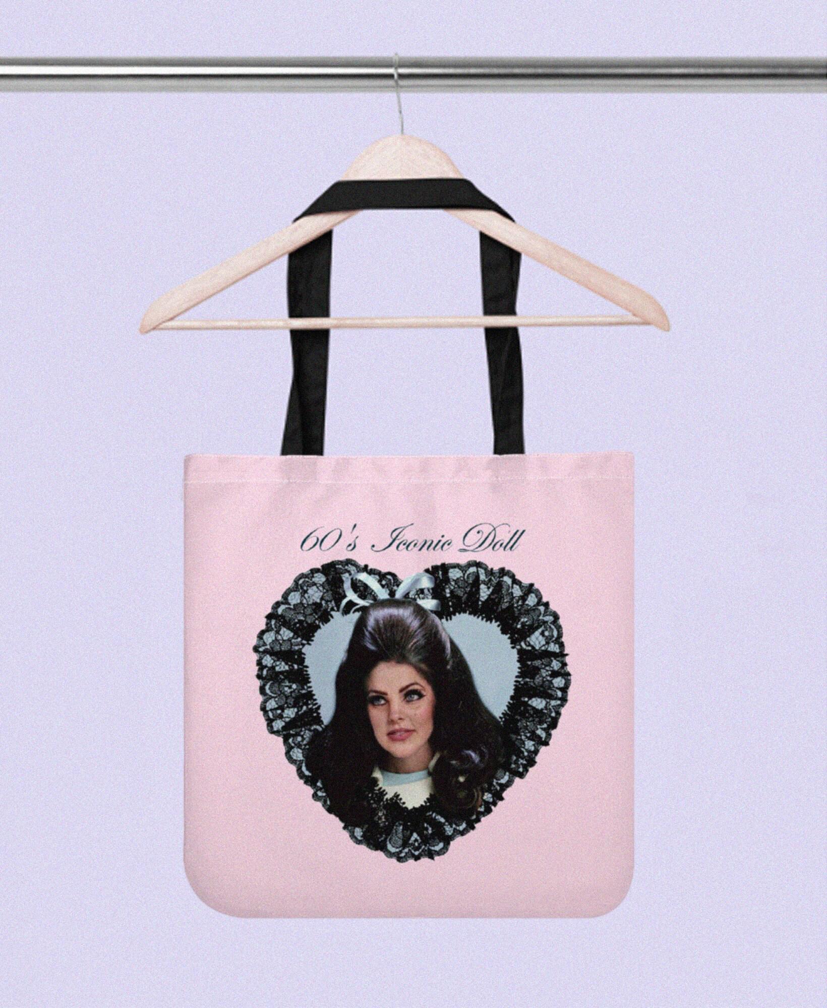 Priscilla Presley Coquette Tote Bag Old Hollywood 60s Celebrity Icon ...