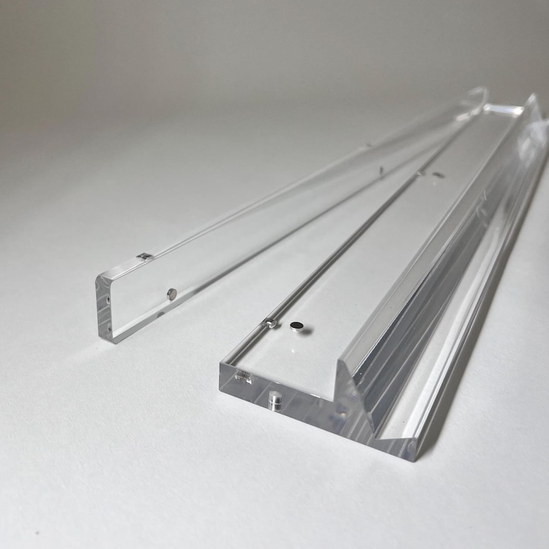 Clear Acrylic Mahjong Racks With Magnetic Pushers – Set of 4 (20" Long ...