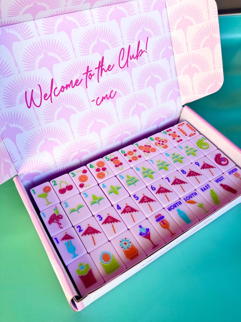 Mahjong Tile Set, Cocktail Club Edition 2.0 ™ - Etsy