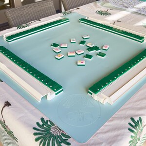 Mahjong Game Mat Reversible Leather, Available in 4 Color Combinations ...