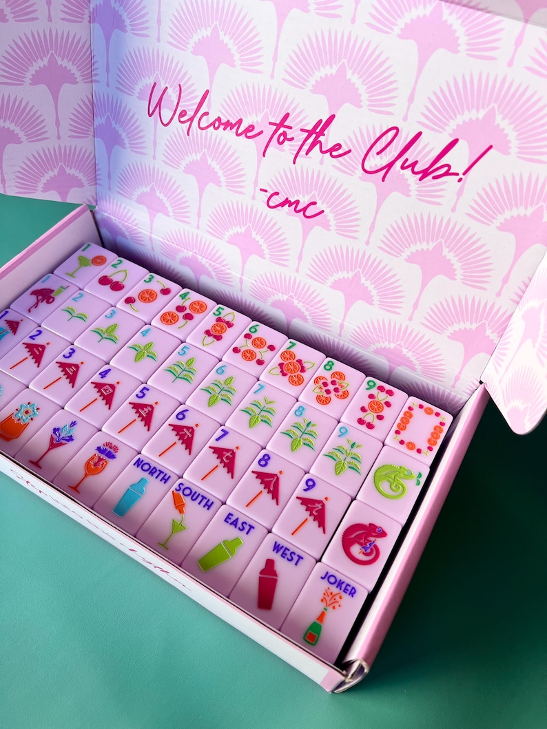 Mahjong Tile Set, Cocktail Club Edition 2.0 ™ - Etsy