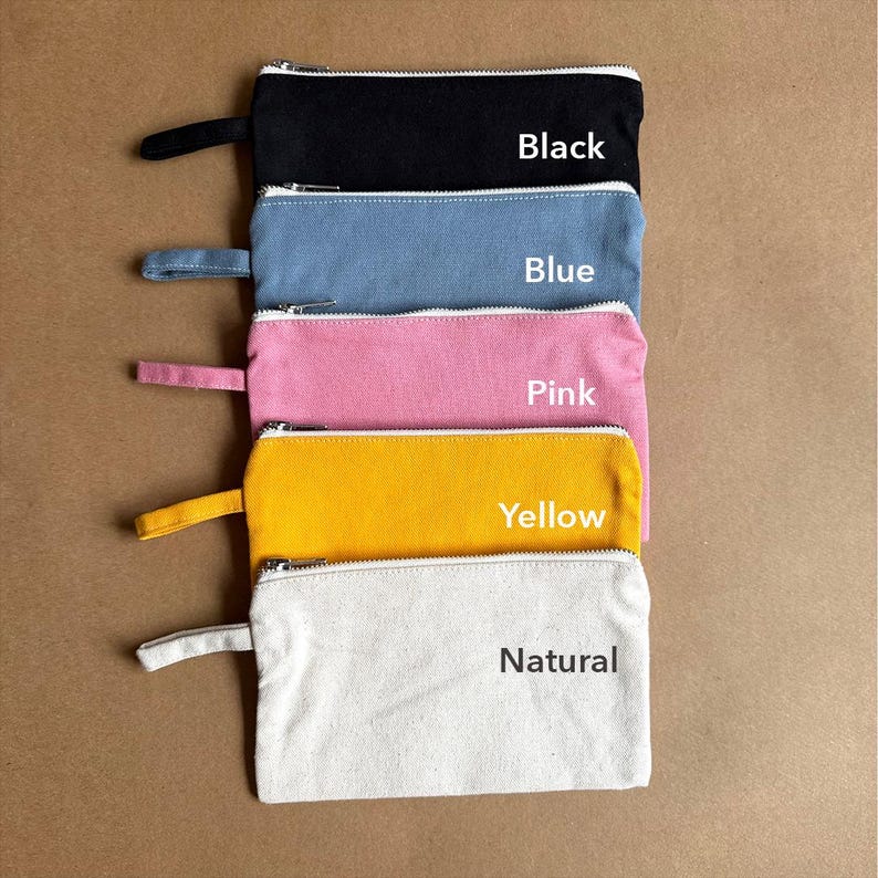 Personalized Embroidered Zipper Pouch - Etsy