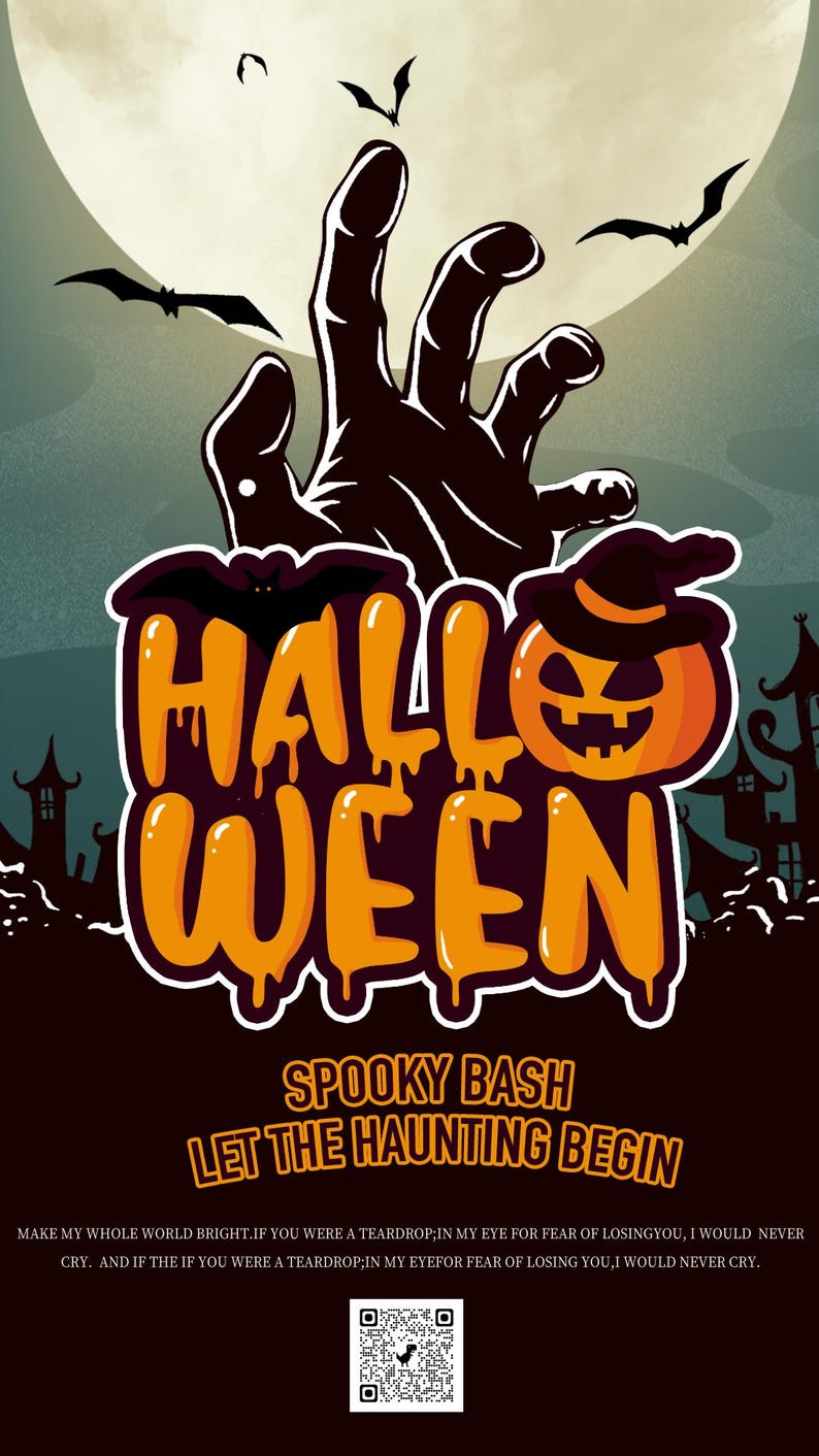 Editable Halloween Poster Template Halloween Party Invitation Template ...