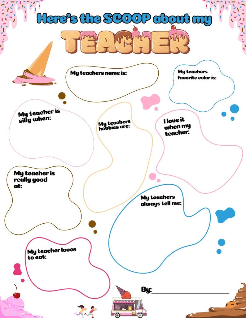 Candy Land Themed Teacher & Staff Appreciation Week Packet Canva ...