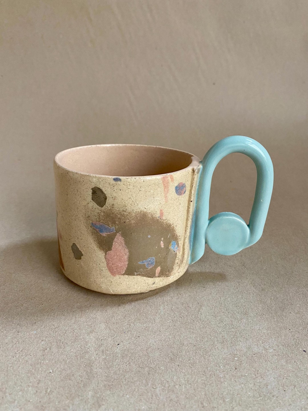 Handmade Ceramic Coffe Cup Mug With Ear Music Note - Etsy