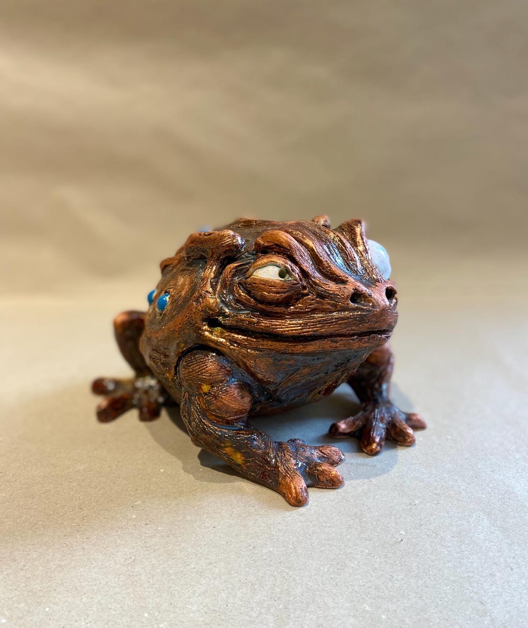 Handmade Ceramic Toad | Ceramic Frog Sculpture - Etsy