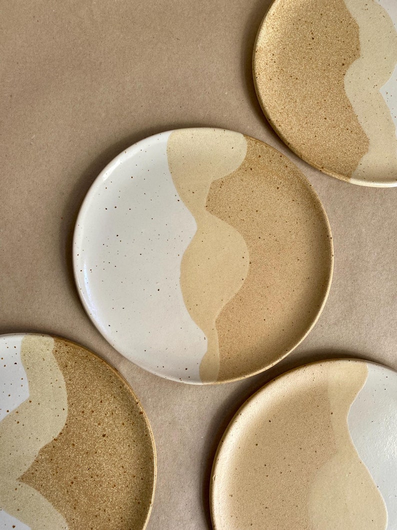 Handmade Ceramic Plates | Beige Kitchen Dinnerware Set - Etsy