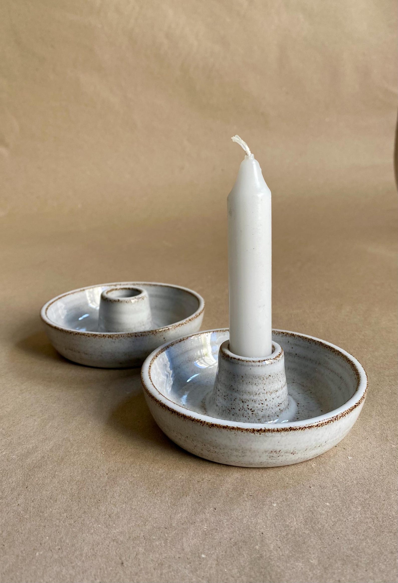 Handmade Ceramic Candlestick Holder | Minimalistic Ceramics - Etsy