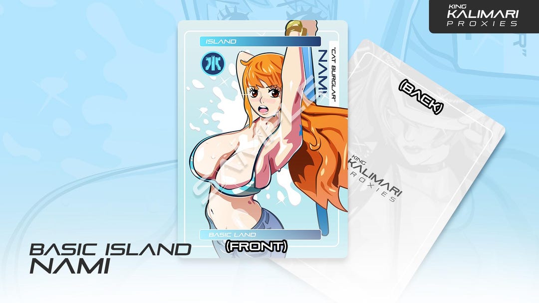 Nami Basic Island Custom Proxy Card - Etsy
