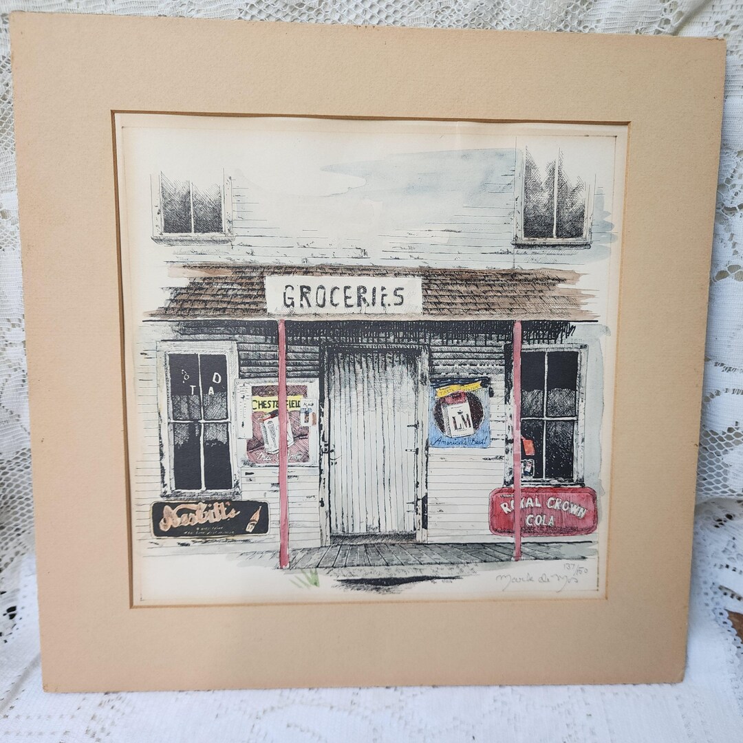 Signed Art Limited Edition NJ Artist New Jersey Art Grocery Store ...