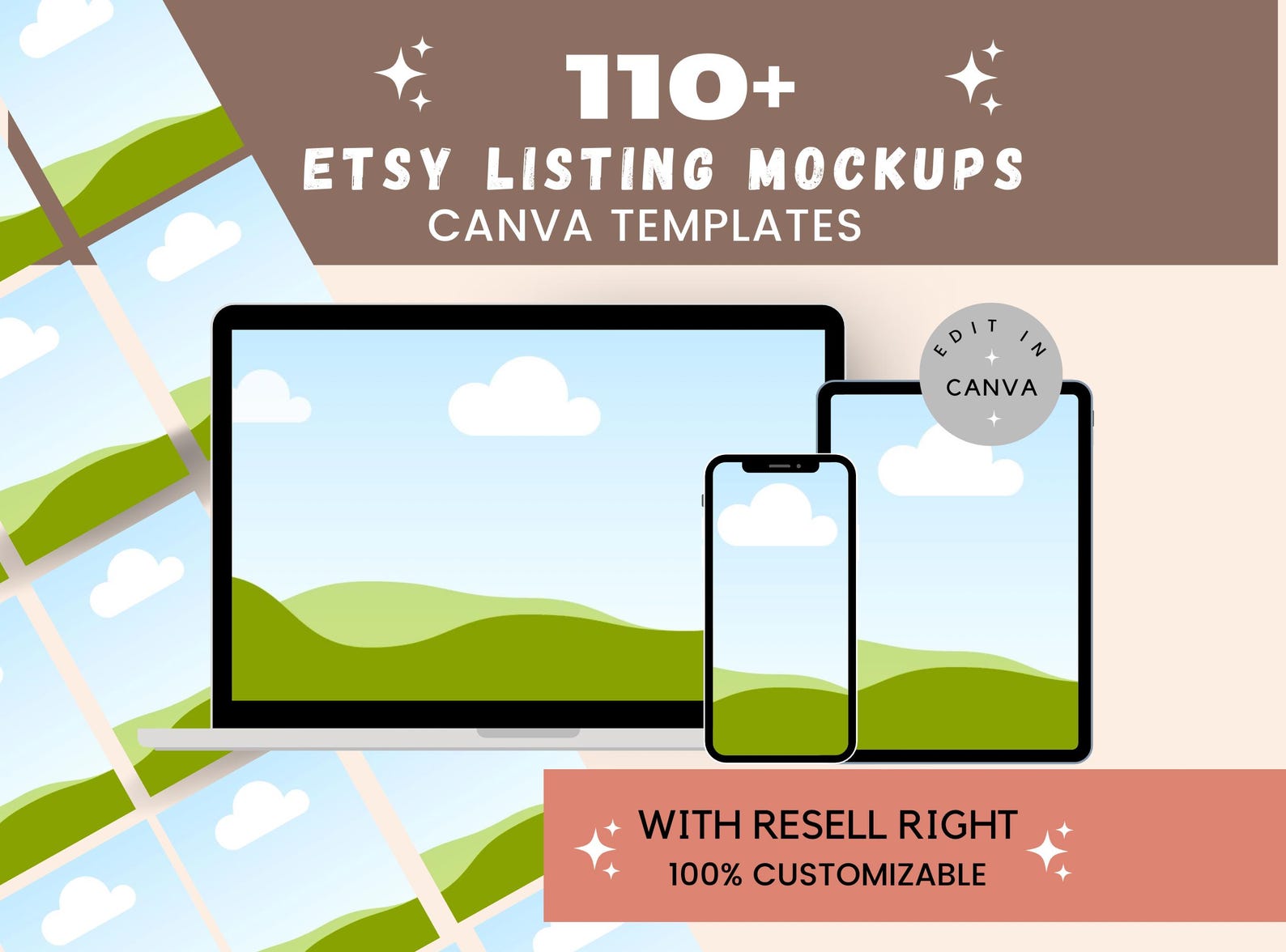 Mock up Canva Template for Coaches, Course Creator Mockup, Digital ...