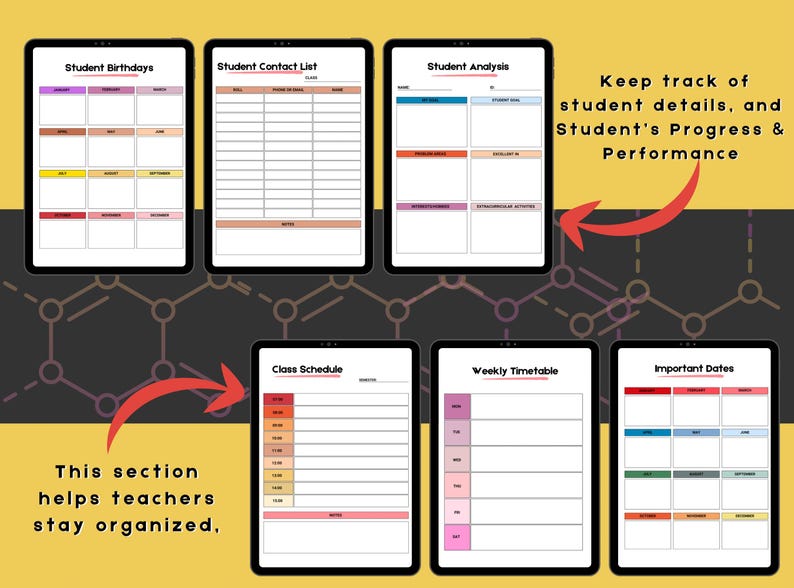 2025 Editable Teacher Planner - Printable and Canva Template - 60 ...