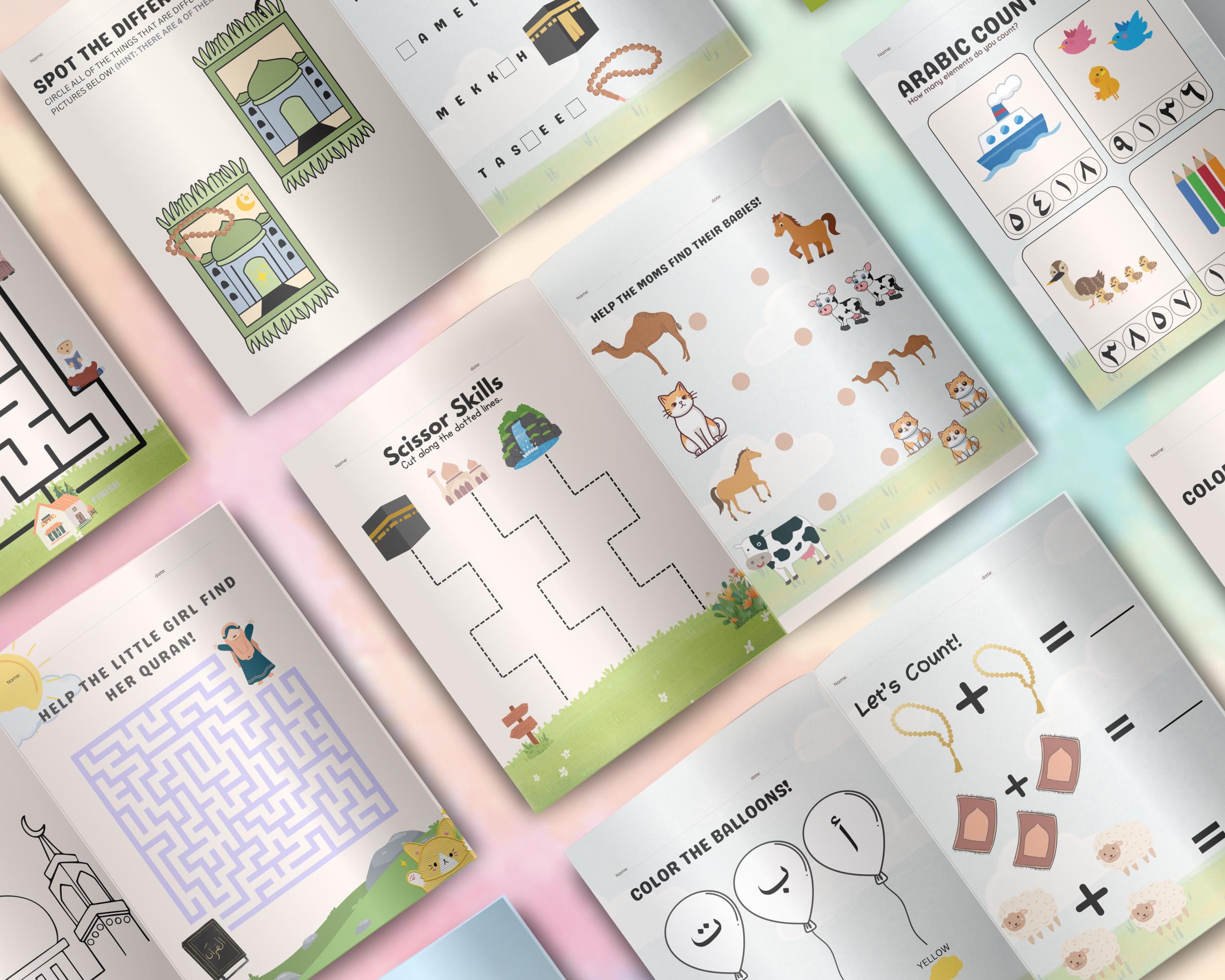 Islamic Activity Book for Kids - Fun Learning Resource - Etsy