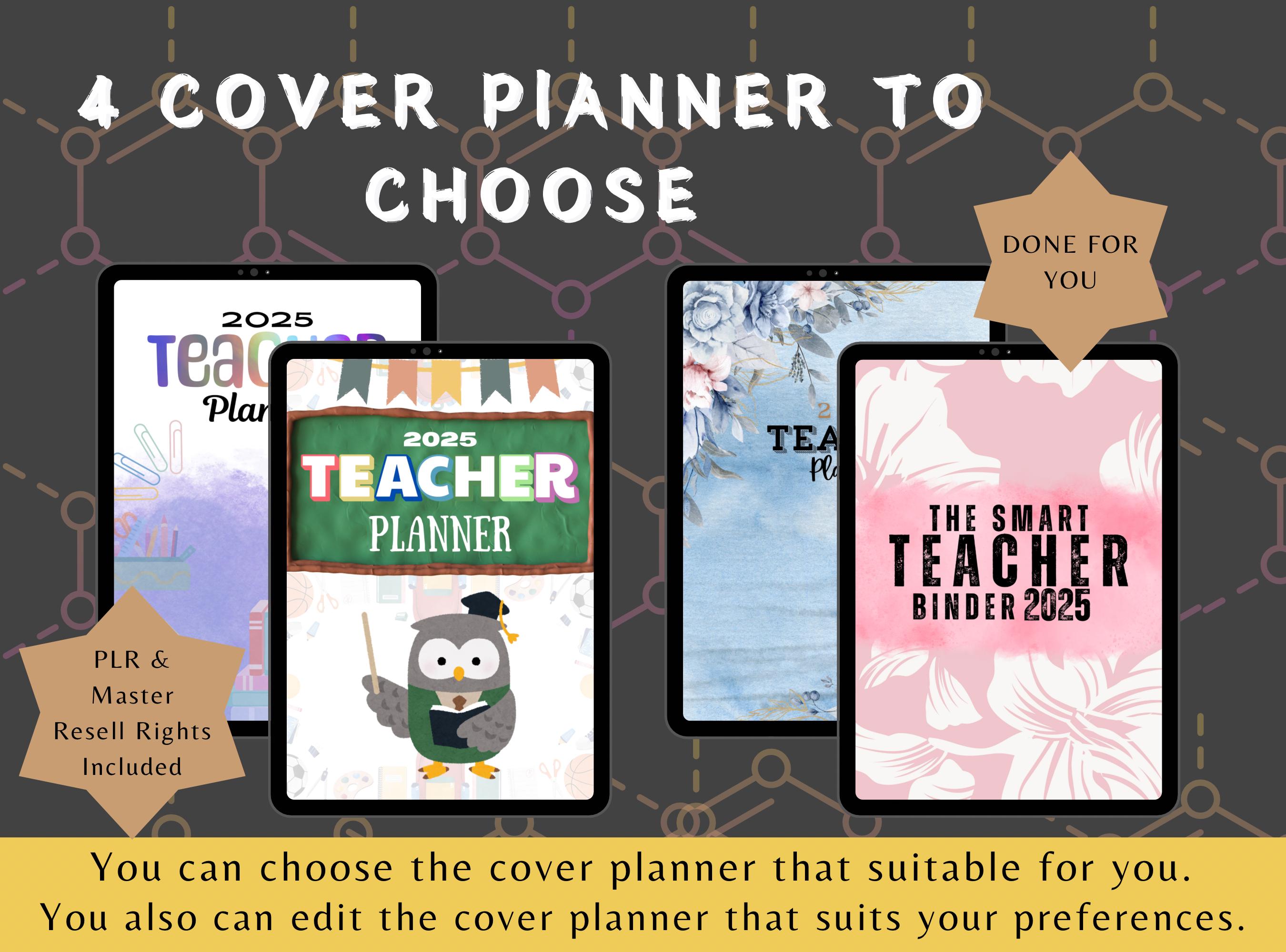 2025 Editable Teacher Planner - Printable and Canva Template - 60 ...