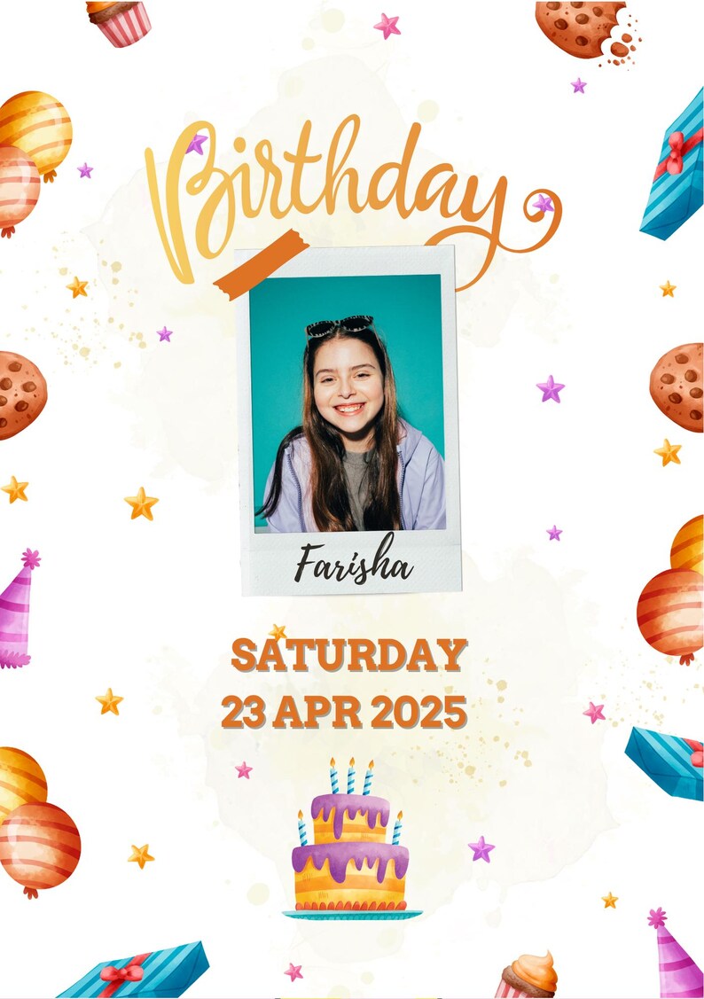 Editable Birthday Card Templates | 20+ Custom Canva Designs - Etsy