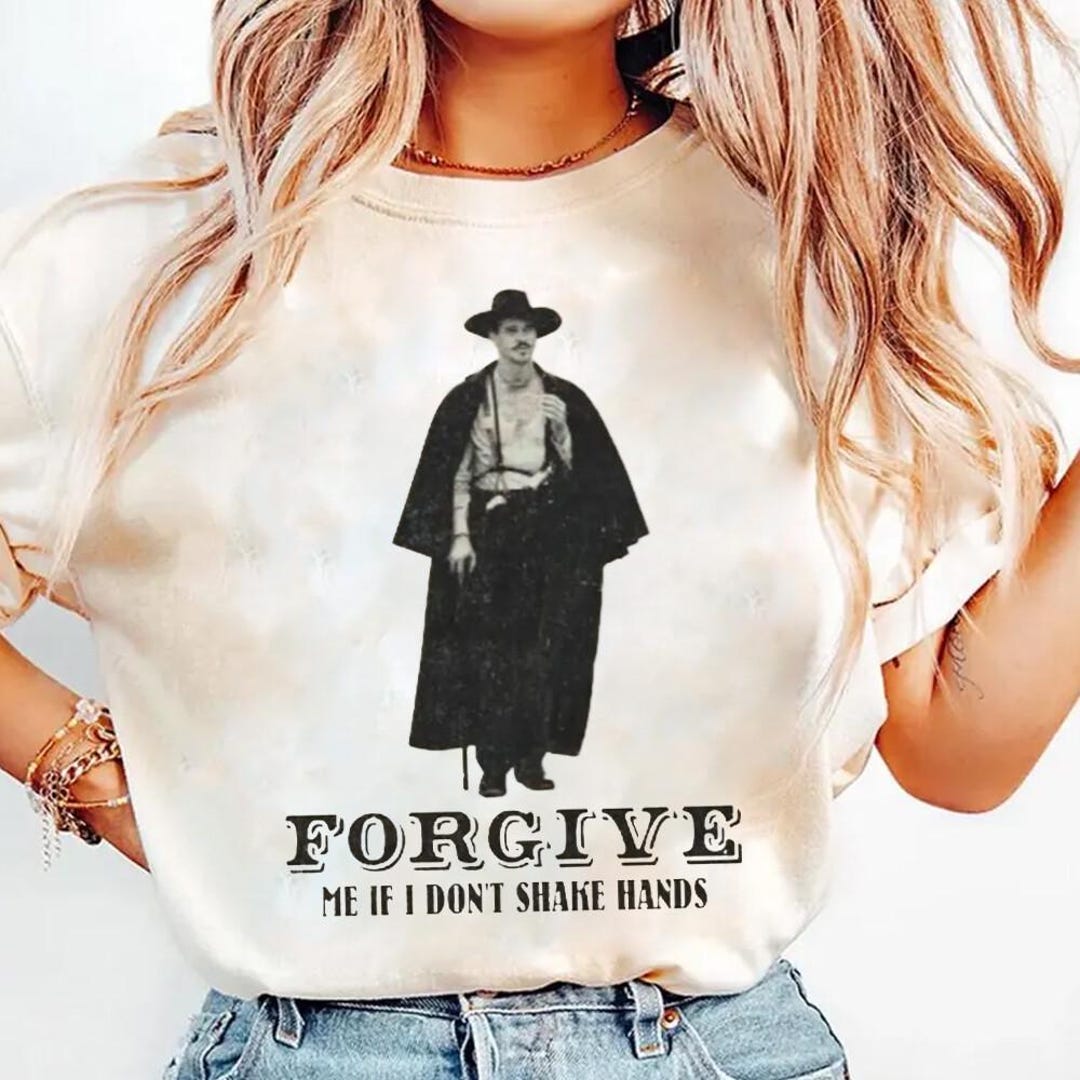 Vintage Western Forgive Me If I Don't Shake Hands Val Kilmer Shirt ...