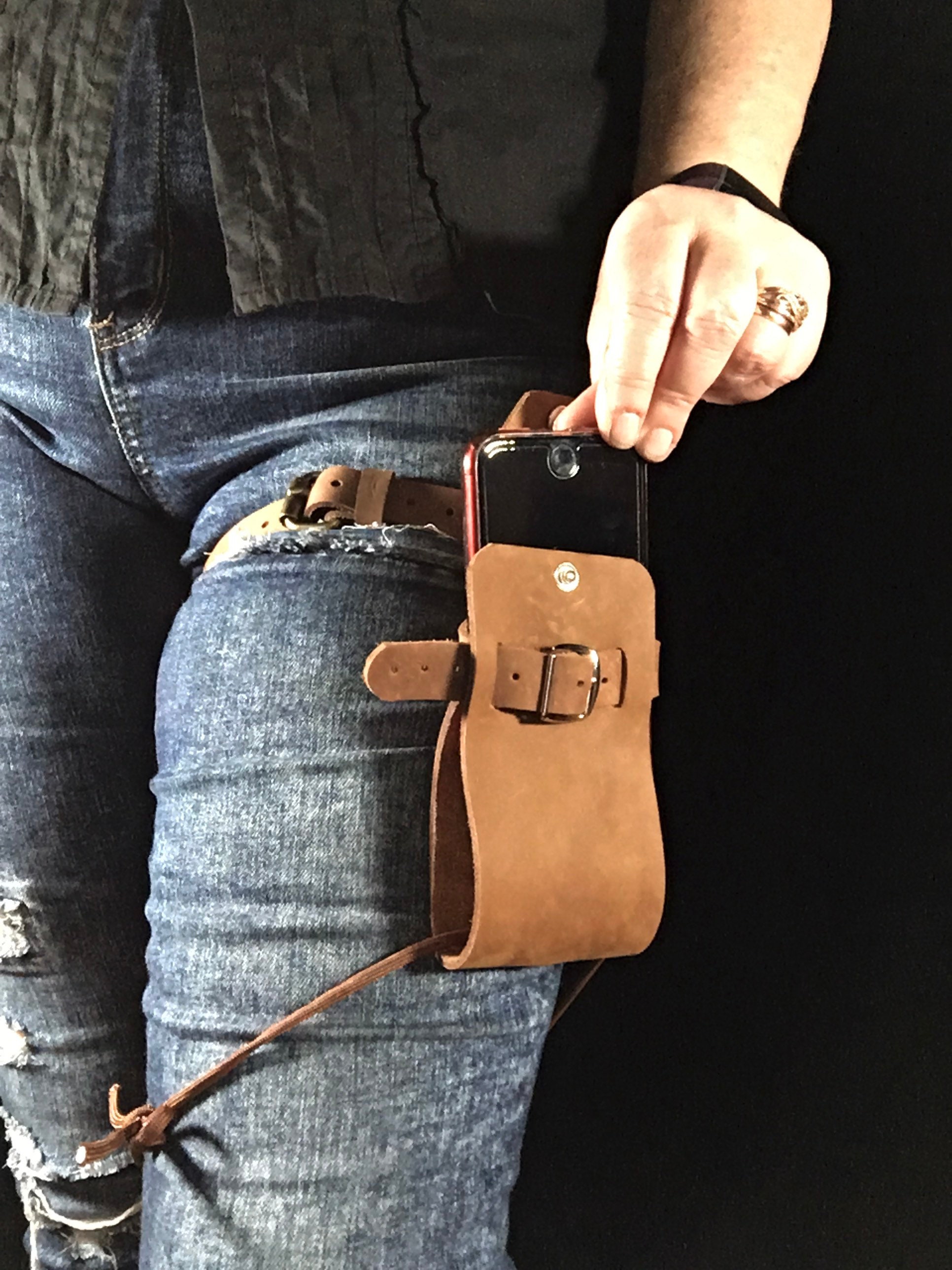 phone belt holster, cellphone iPhone pouch, mobile phone thigh holster ...