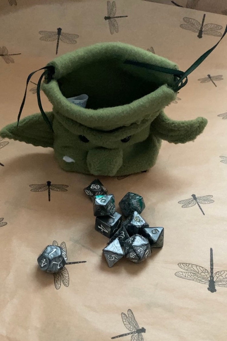 Dice Bag Small Pouch Orc Goblin Ogre Monster Drawstring - Etsy