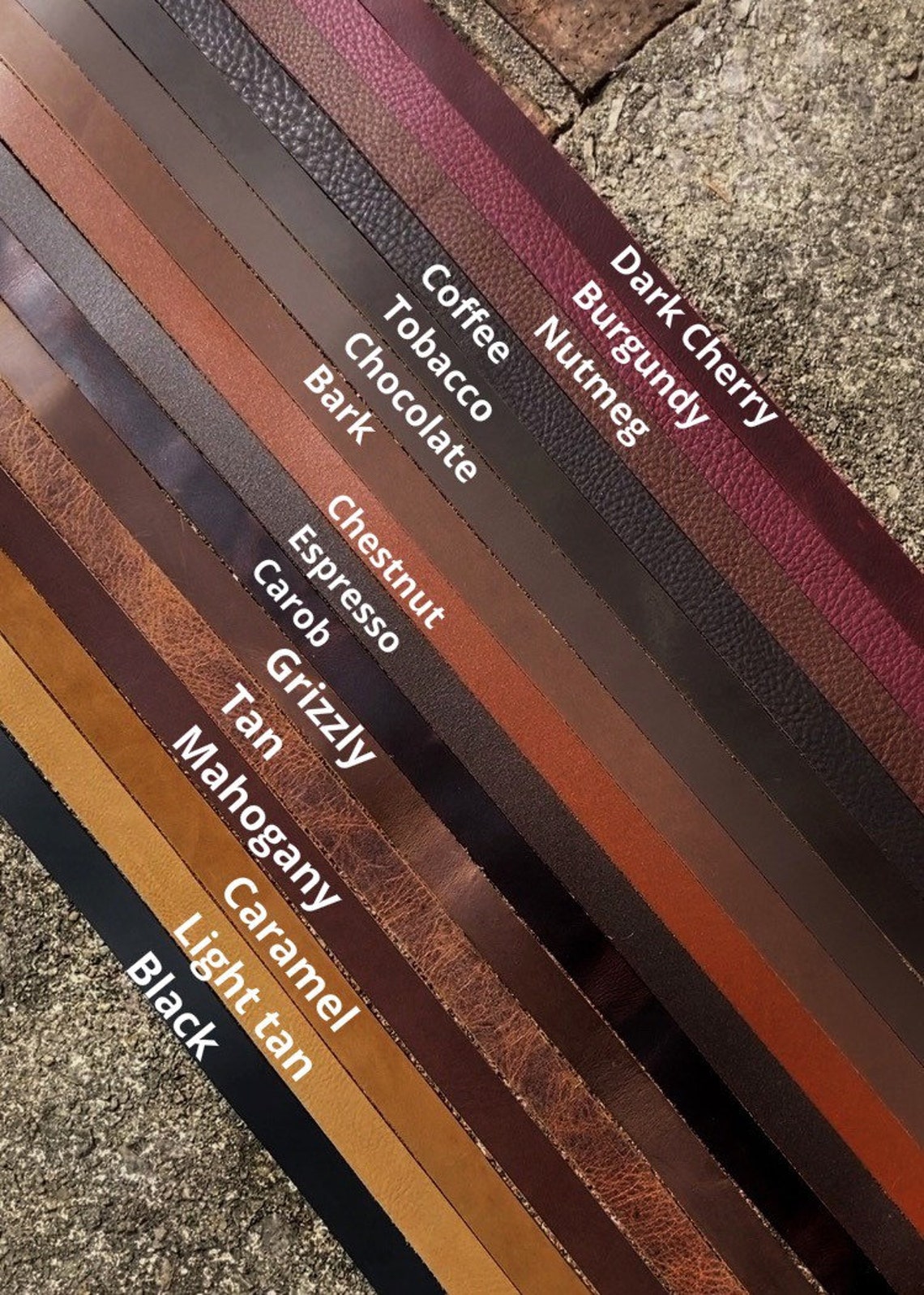 Leather Strap Long Leather Strip Brown Black Purse Strap - Etsy