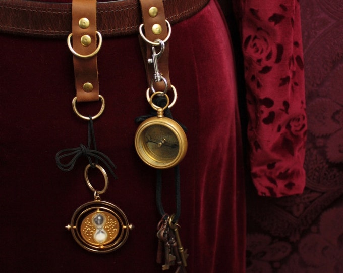 Belt Loop Accessory Gadget Hanger, Real Leather/larp, Hiker, Renfaire ...