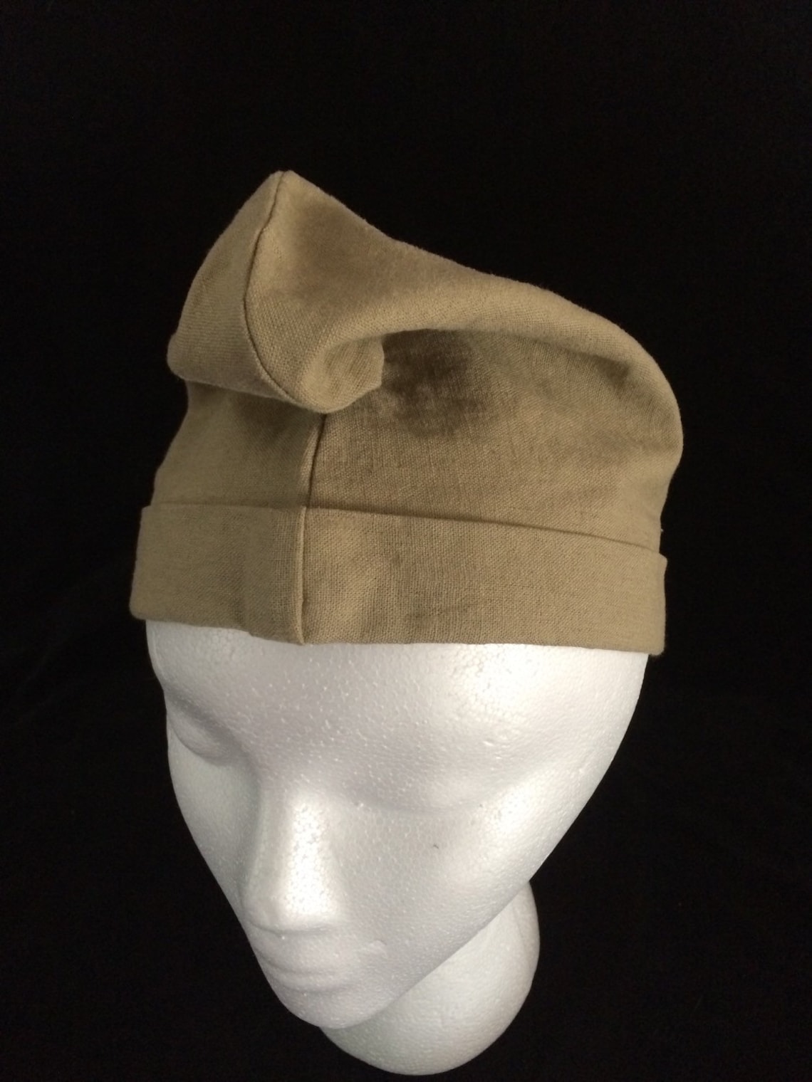 Phrygian Cap French Revolutionary Hat in Red Linen, Olive Green Hemp ...