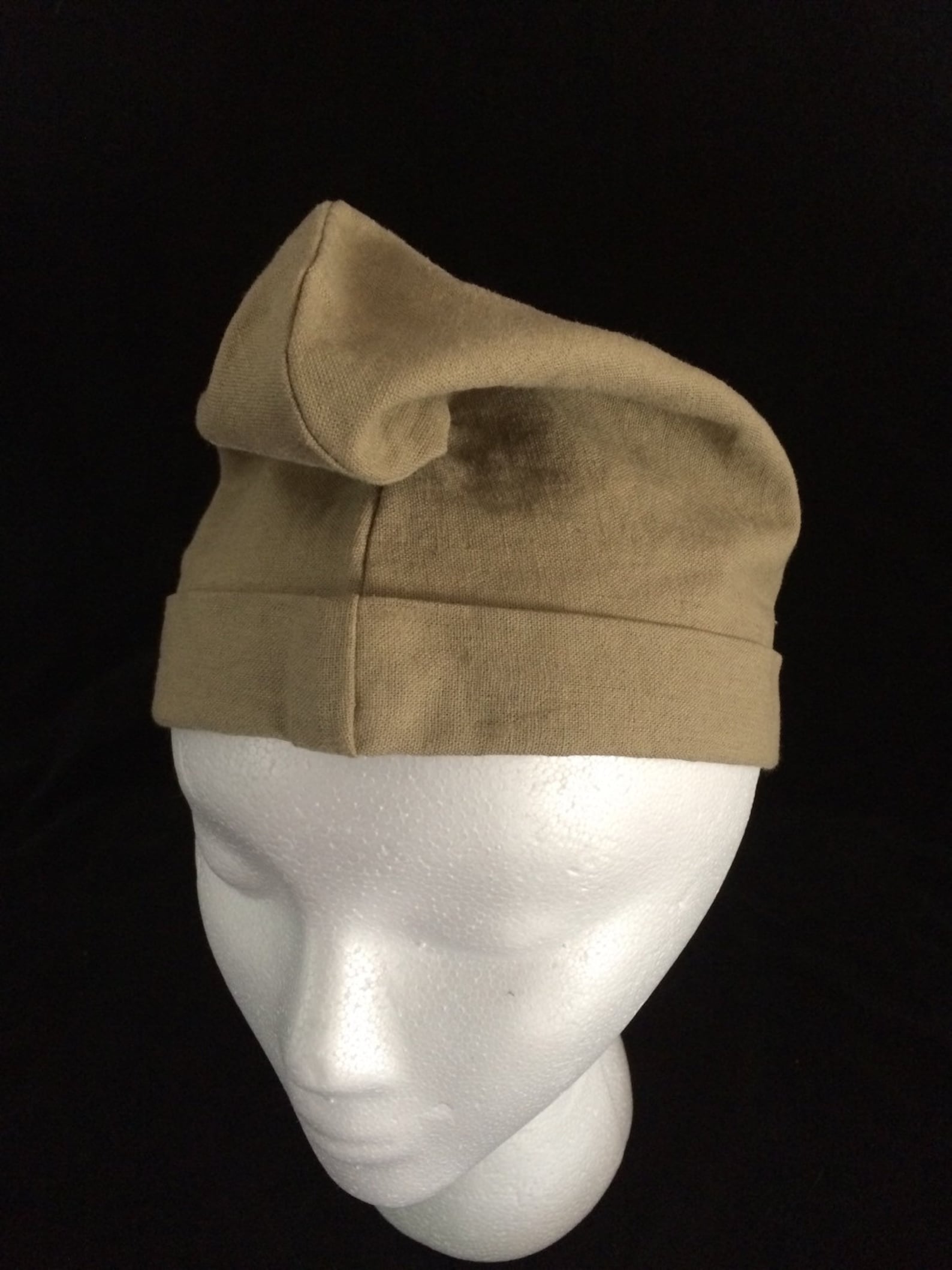 Phrygian Cap French Revolutionary Hat in Red Linen, Olive Green Hemp ...