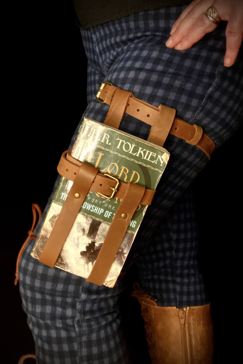 Thigh Book Holster Paperback Book Holster Real Leather - Etsy