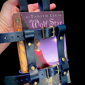 Book Holster, Leather Strap Holster/ for Paperback Book, Journal ...
