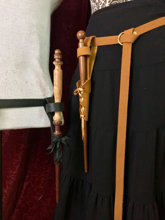 Leather Wand Holster hang your own wand from your belt or | Etsy